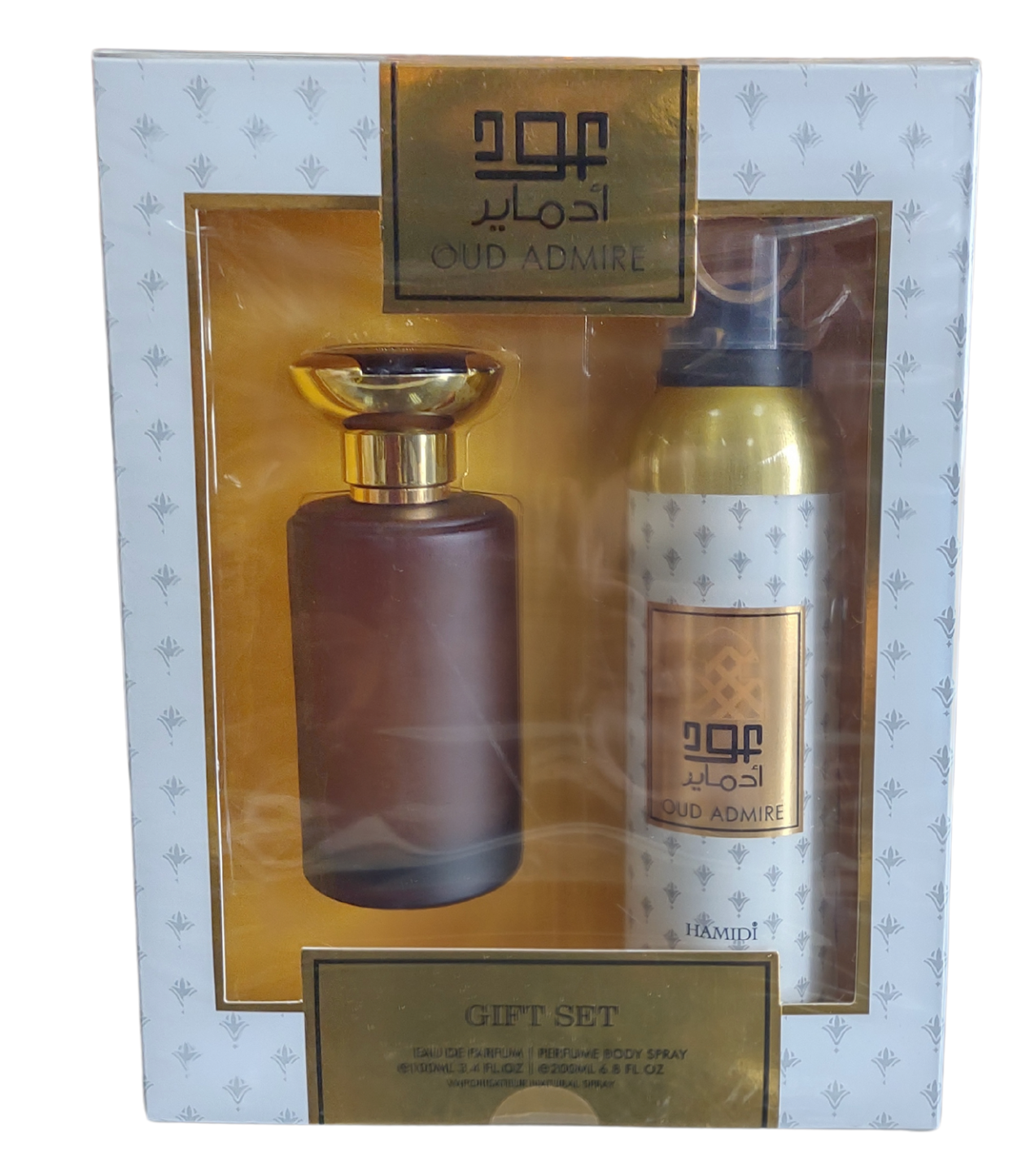 Hamidi 2pc Oud Admire Gift Set 100ml EDP + 200ml body spray – Khan El ...