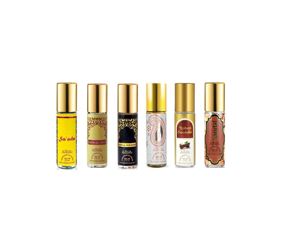 Nabeel Assorted 6 Pack Roll on Perfume Oils - Oudy Scents – Khan El ...
